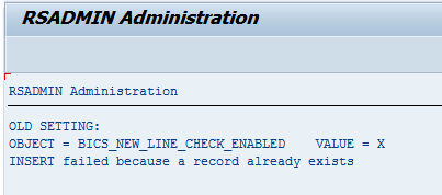 How to maintain RSADMIN Parameters