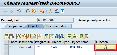 How to transport RSADMIN parameters