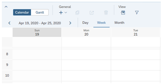 Keep an overview of complex planning processes using the SAC calendar