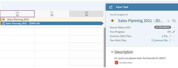 How to get information quickly with SAC input tasks
