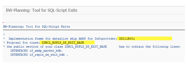 SAP planning - flexible data slices in SAP BPC with ABAP and SQL script