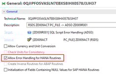 How to fill the DTP Error Stack with SQLScript in SAP BW