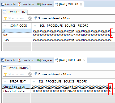 How to fill the DTP Error Stack with SQLScript in SAP BW