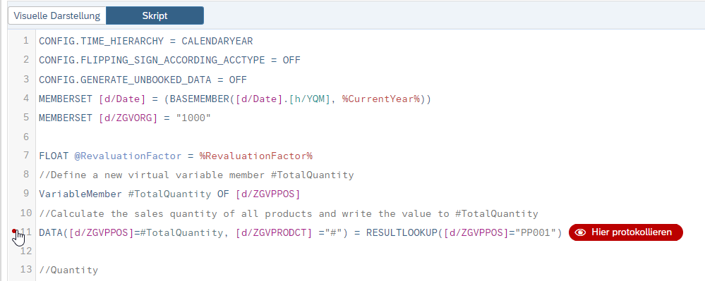Advanced Formula Debugging mit SAP Analytics Cloud