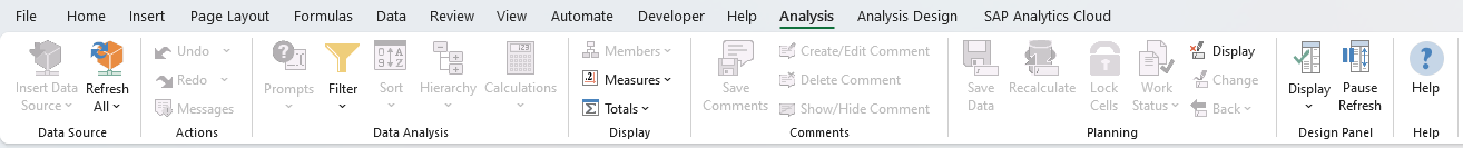 SAP Analysis for Office vs. SAP Analytics Cloud Add-In - A comparison