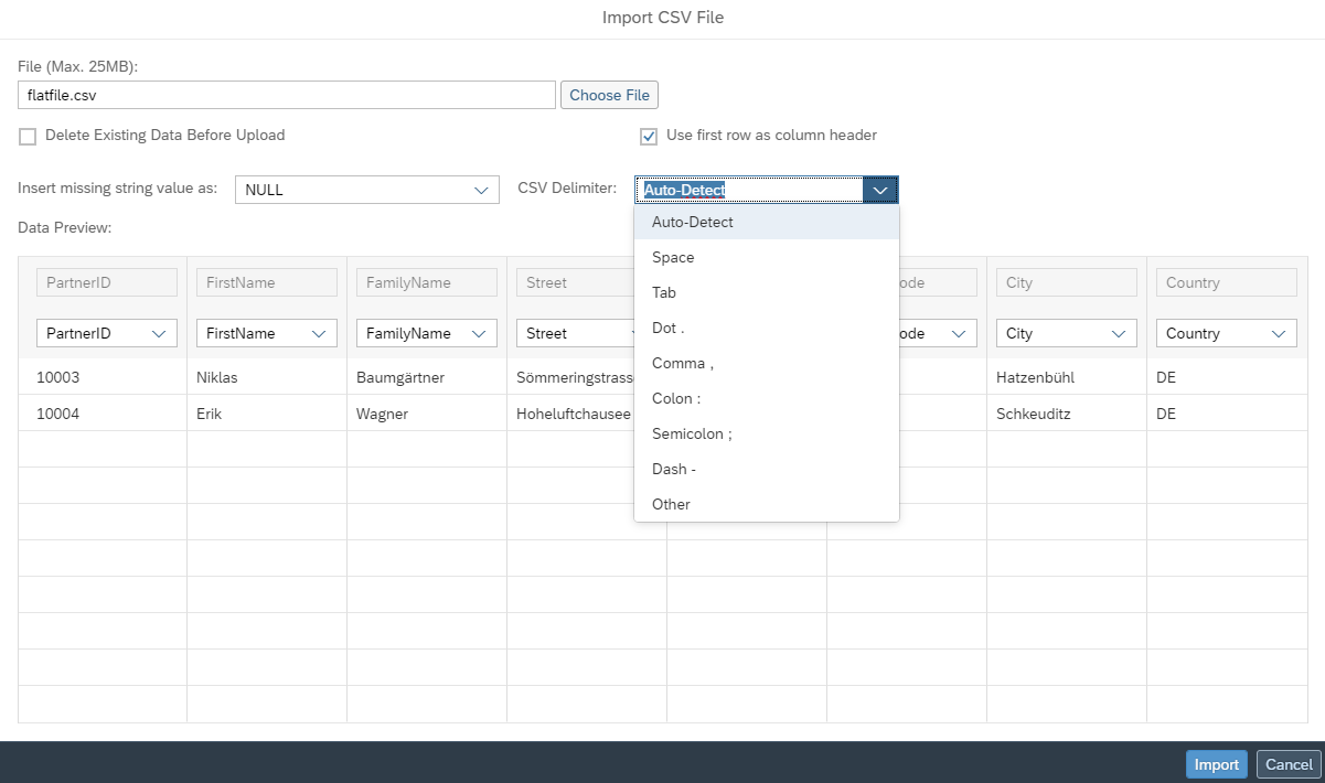 Manual File Upload in SAP Datasphere and one alternative