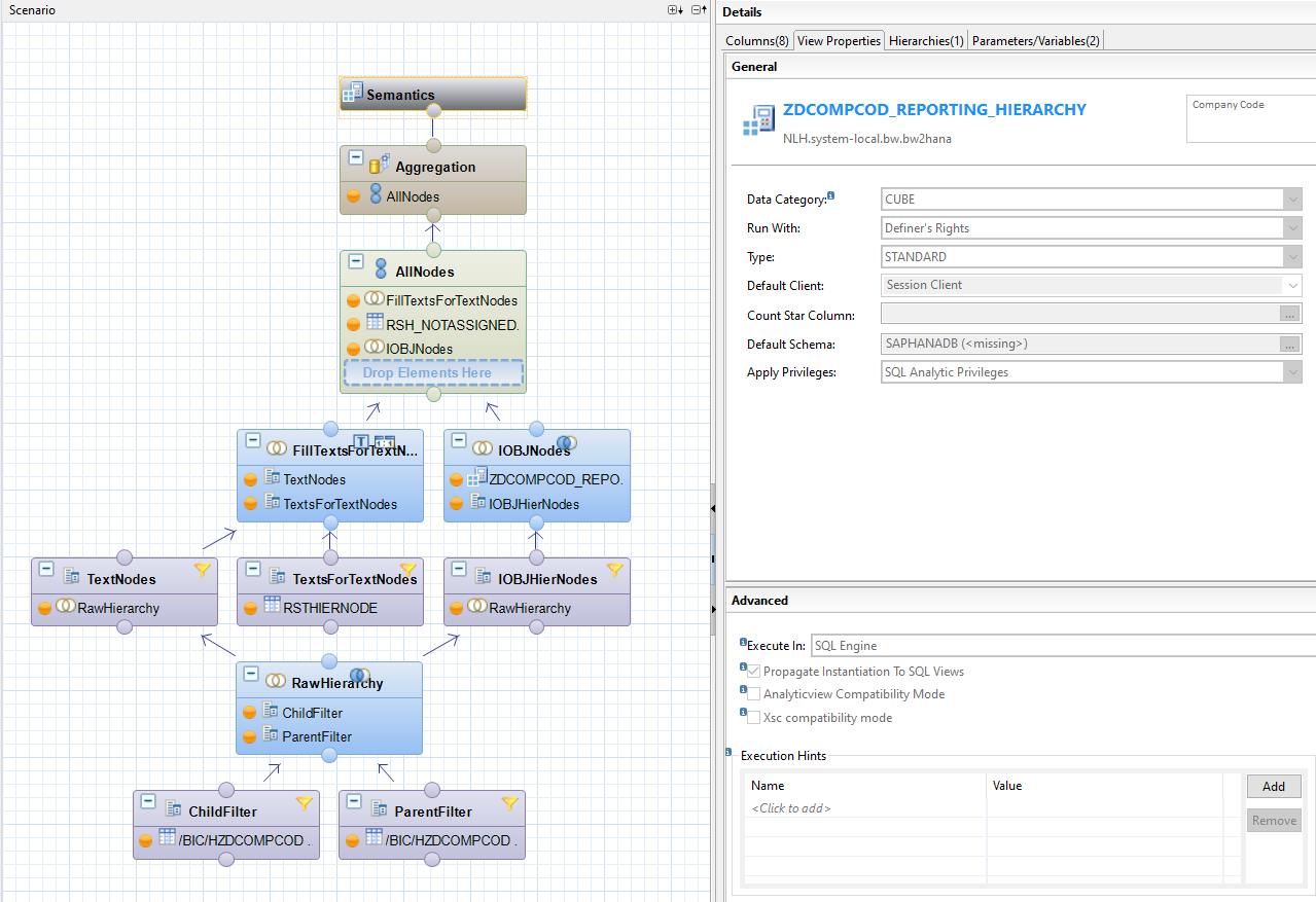 External HANA Views - Generating external HANA views from BW objects