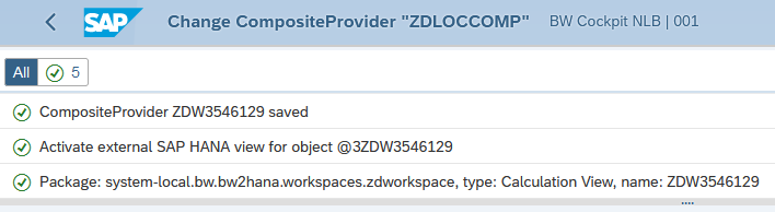 External HANA Views - Generating external HANA views from BW objects