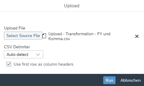 The new file upload in SAP Analytics Cloud and its possibilities
