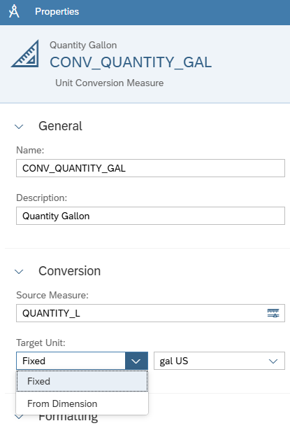 SAP Analytics Cloud Unit Conversion