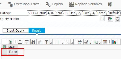 How to use MAP function in SQL script