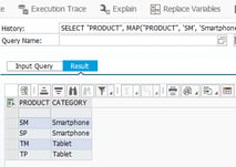 How to use MAP function in SQL script