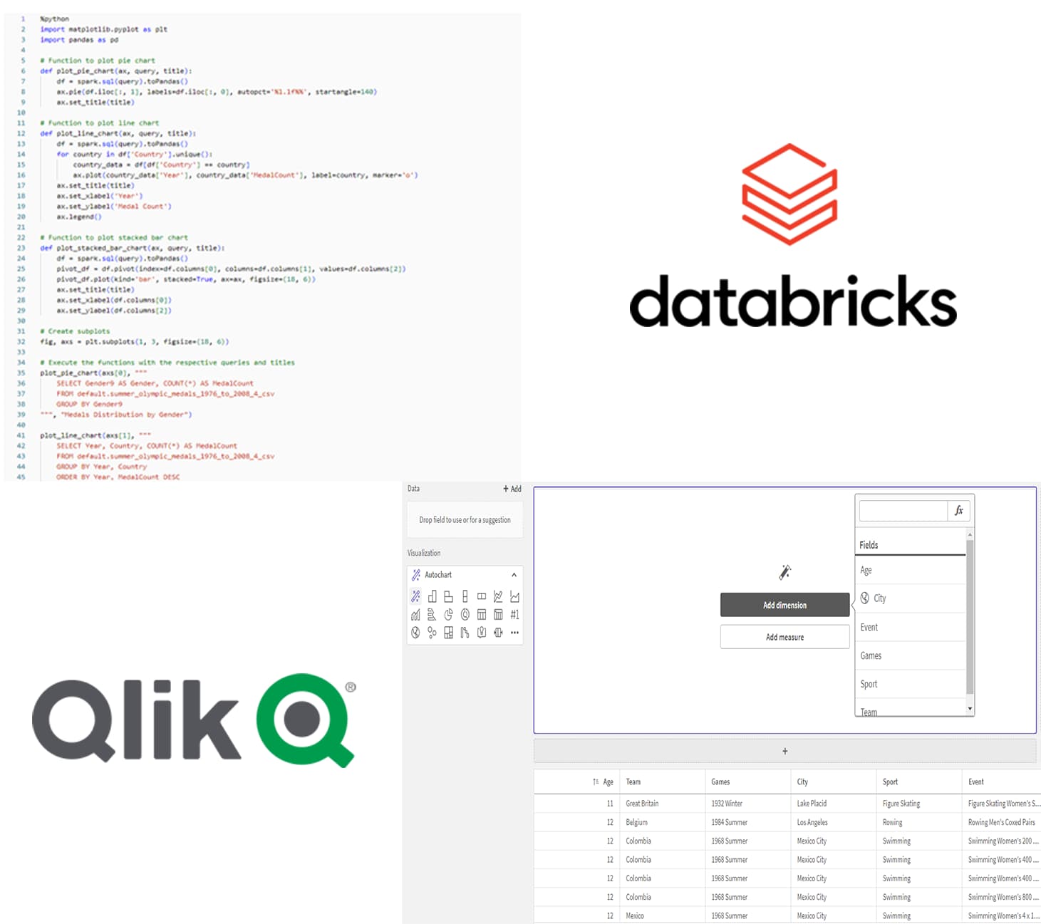 Databricks SQL and Qlik - Comparing Data Visualization Tools