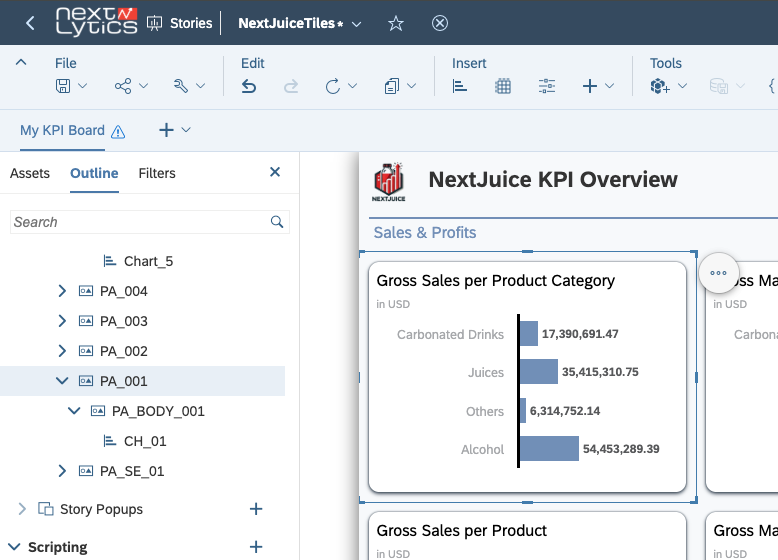 KPI Tile Dashboard for all end devices with SAP Analytics Cloud