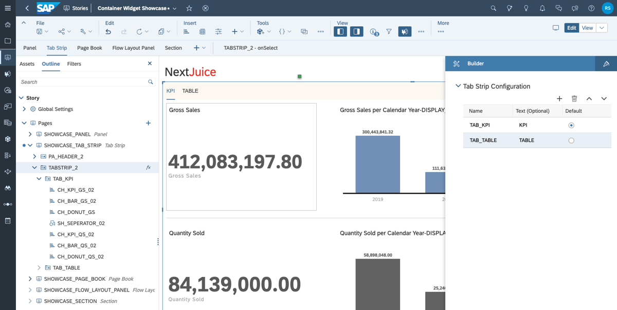 SAP Analytics Cloud - Using SAC container objects correctly