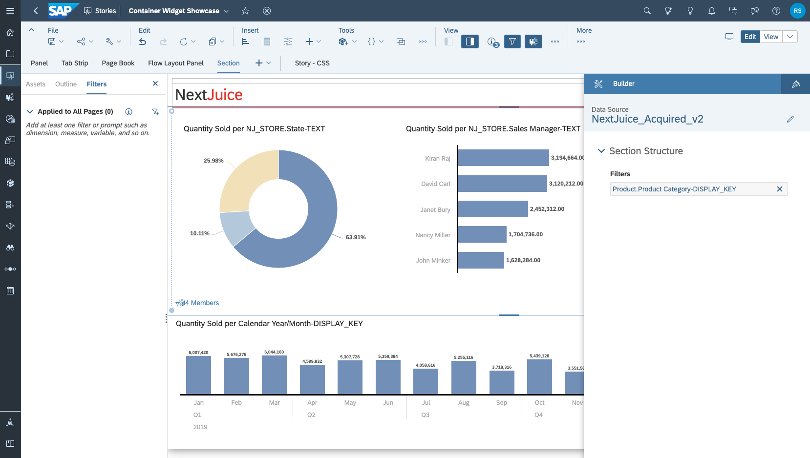 SAP Analytics Cloud - Using SAC container objects correctly
