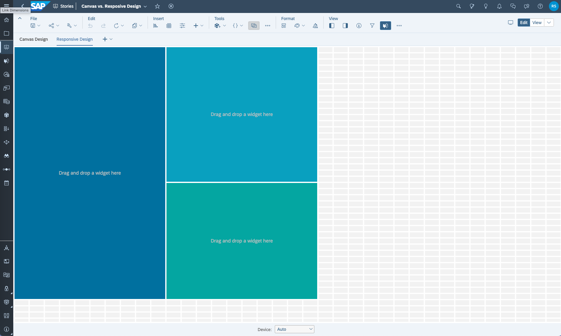 SAP Analytics Cloud: Canvas & Responsive layout design
