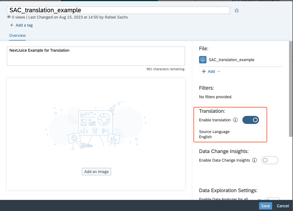 SAC Translation: Multi language reports in SAP Analytics Cloud