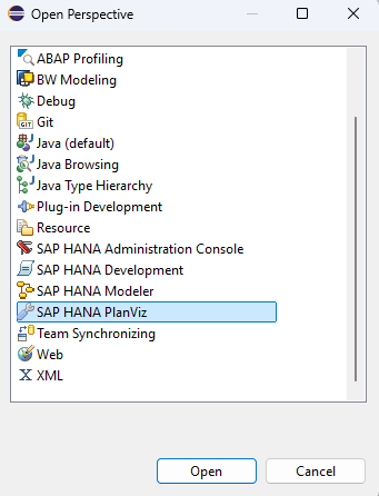 Optimize SAP Datasphere Views-Visual Performance Analysis with PlanViz