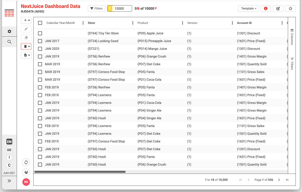 NextTables version 11 with master-item tables and more features