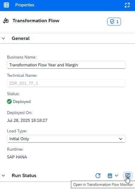 Performance Analysis for SAP Datasphere Transformation Flows