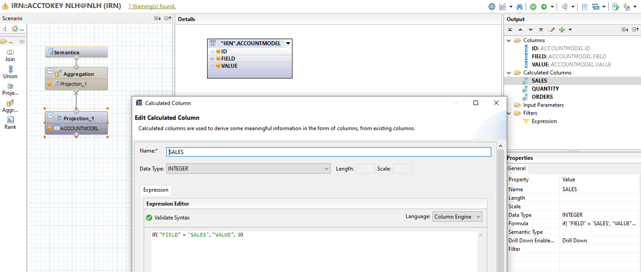 Umgang mit Konten- & Kennzahlenmodell in SAP HANA SQLScript & CalcView