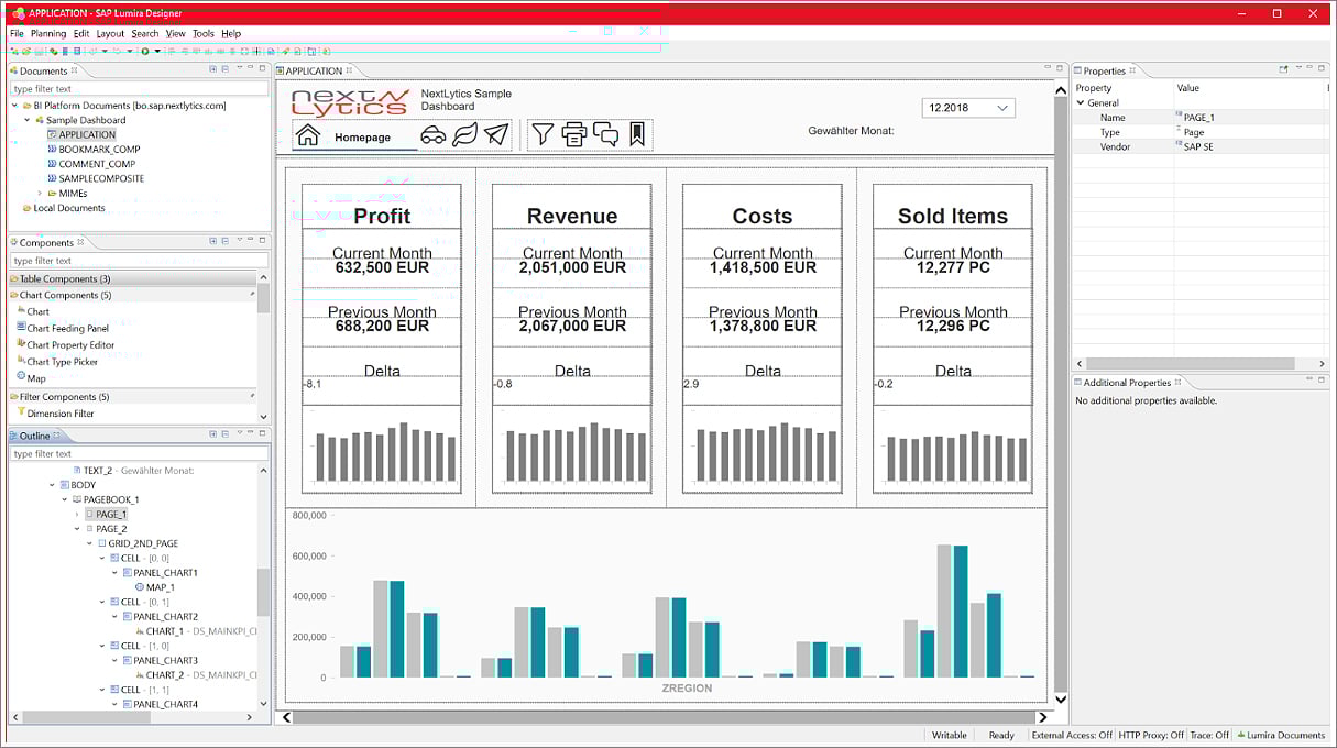 Dashboards mit SAP Lumira Designer und Lumira Discovery